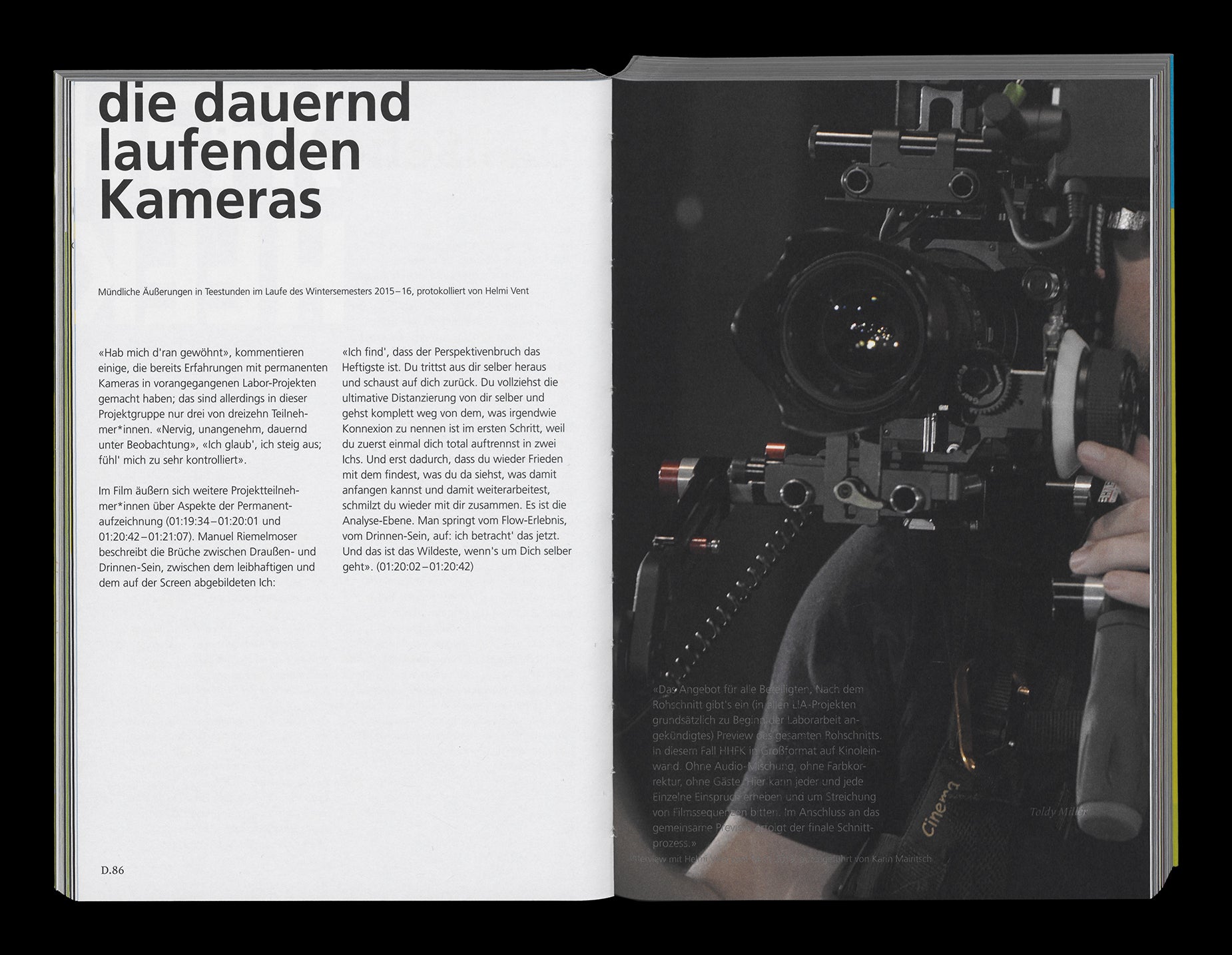 Helmi Vent – Lab Inter Arts. Einblicke in das Performance-Labor «Hätte – Vexer Verlag
